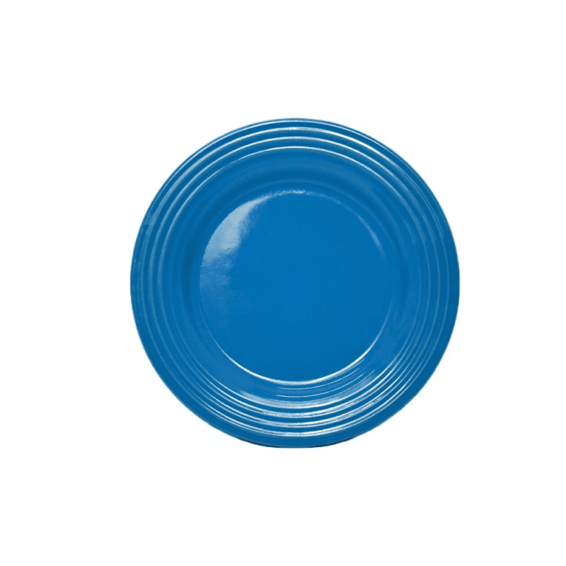 Plato Trinche Azul Circles 26 cm - PiquioMart