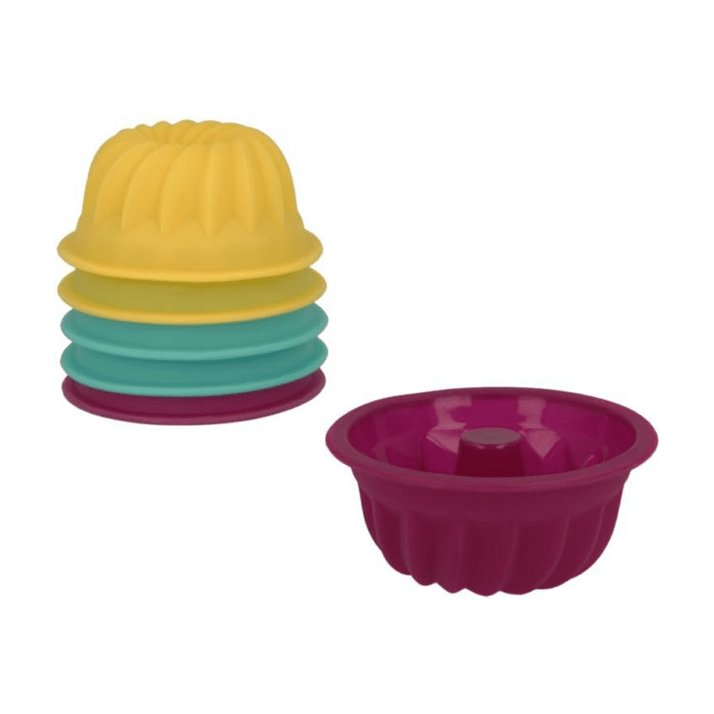 Juego de 6 Mini Moldes Cup Cake - PiquioMart